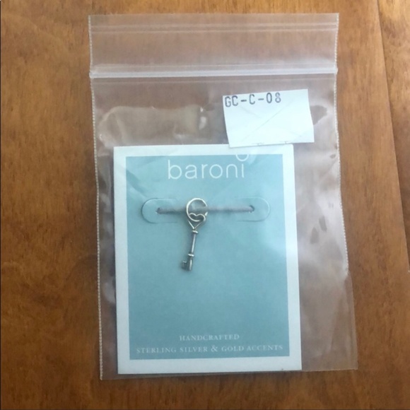Baroni | Jewelry | Nwt Baroni Sterling Silver Heart Key Charm | Poshmark